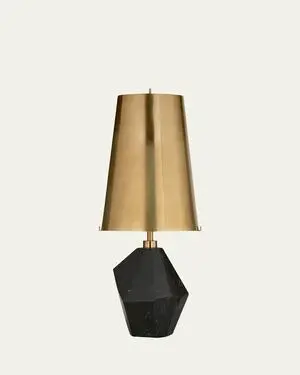 VISUAL COMFORT & CO. Halcyon Medium Accent Lamp Kelly Wearstler - Black Cremo Marbl