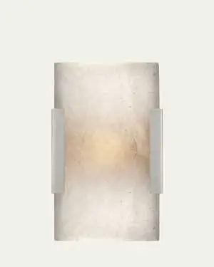 VISUAL COMFORT & CO. Covet Wide Clip Bath Sconce By Kelly Wearstler Polished Nickel