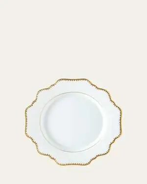 ANNA WEATHERLEY Simply Anna Antiqued Bread And Butter Plate - White/gold