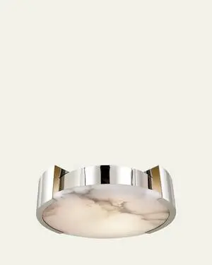 VISUAL COMFORT & CO. Melange Small Flush Mount By Kelly Wearstler Polished Nickel