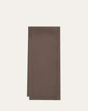 SFERRA Festival Table Runner, 15" X 108" Pewter