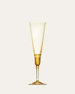 MOSER Pebbles Champagne Flute Topaz