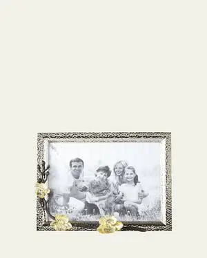 Michael Aram Gold Orchid 8" X 10" Picture Frame - Silver