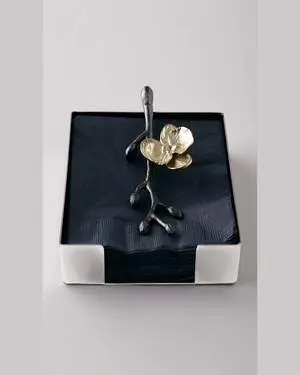 Michael Aram Gold Orchid Cocktail Napkin Holder