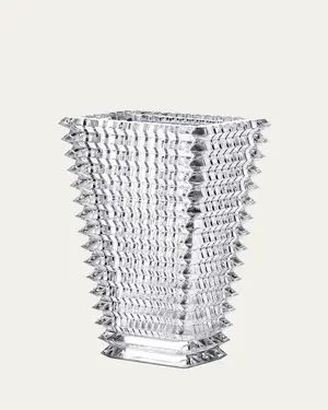 THE MARTHA, BY BACCARAT Tall Rectangular Eye Vase - Clear