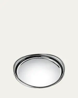 Christofle Vertigo Large Round Tray - Silver