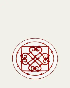 Hermès Balcon Du Guadalquivir Dinner Plate - Red
