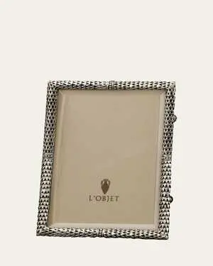 L'Objet Scales Platinum Picture Frame, 5" X 7 - Multi