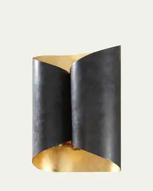 VISUAL COMFORT & CO. Selfoss Sconce Aerin - Black And Brass