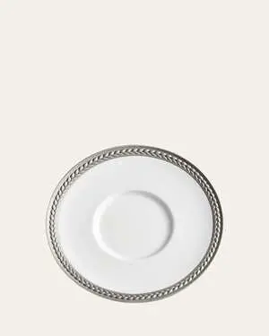 L'Objet Soie Tressee Platinum Saucer - Multi
