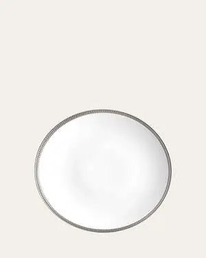 L'Objet Soie Tressee Platinum Charger One-color