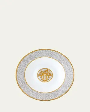 Hermès Mosaique Au 24 Gold Soup Plate - Multi