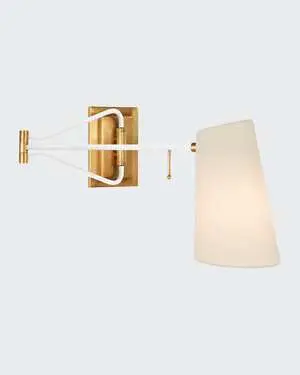 VISUAL COMFORT & CO. Keil Swing Arm Wall Light By Aerin One-color
