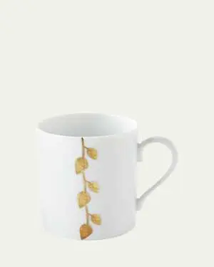 HAVILAND & PARLON Daphne Gold-leaf Mug - White