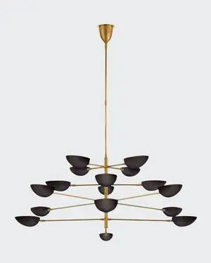 VISUAL COMFORT & CO. Graphic Grande Four Tier Chandelier By Aerin One-color
