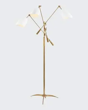 VISUAL COMFORT & CO. Sommerard Triple Arm Floor Lamp By Aerin One-color