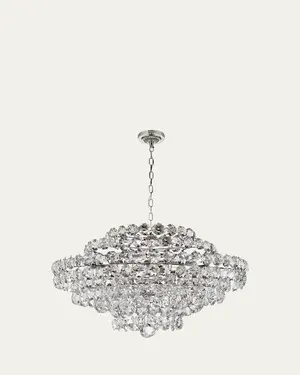 VISUAL COMFORT & CO. Sanger Large Chandelier Aerin - Polished Nickel