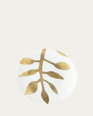 HAVILAND & PARLON Daphne Gold-leaf Bread Butter Plate - White