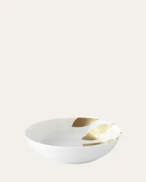 HAVILAND & PARLON Daphne Gold-leaf Cereal Bowl - White