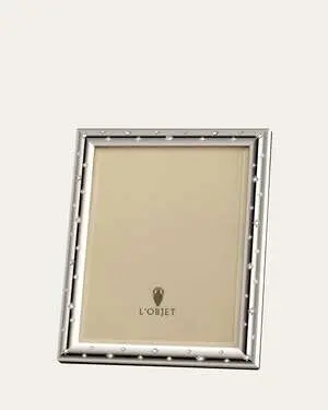 L'Objet Stars Platinum Picture Frame, 8" X 10 - Silver