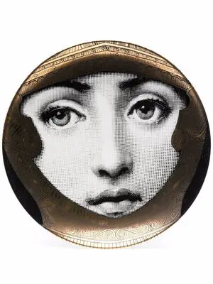 FORNASETTI Variazioni Decorative Plate - Black