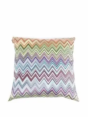 Missoni Jarris Zigzag-pattern Cushion - Purple