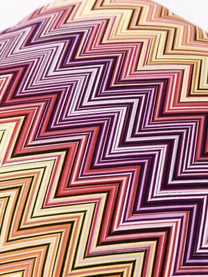 Missoni Jarris Zigzag-pattern Cushion - Purple