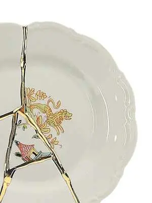 SELETTI Crack Detail Plate