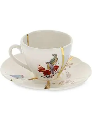 SELETTI Crack Detail Coffee Cup - White