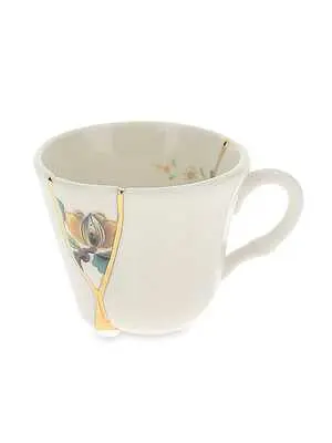 SELETTI Crack Detail Coffee Cup - White