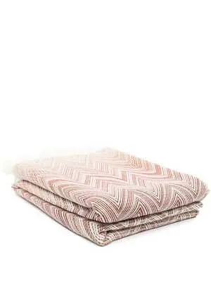 Missoni Zig-zag Woven Blanket - Brown