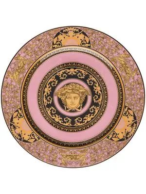 Versace Medusa Rose Service Plate - Pink