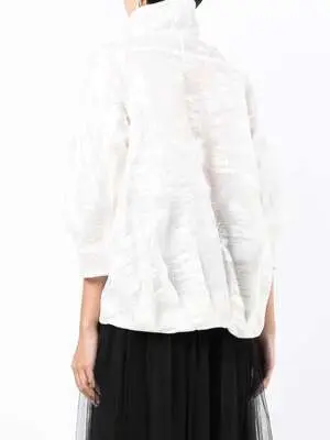 Shiatzy Chen Full-jacquard Stand-up Collar Jacket