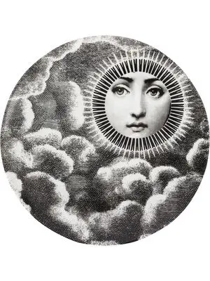FORNASETTI Tema E Variazioni Wall Plate - Black