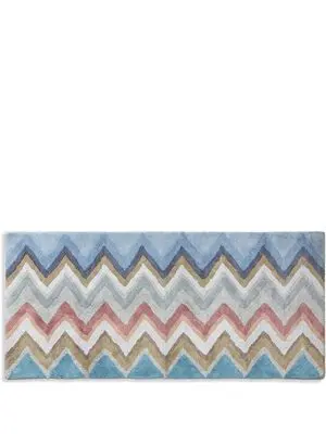 Missoni Amone Chevron-print Bath Mat - Orange