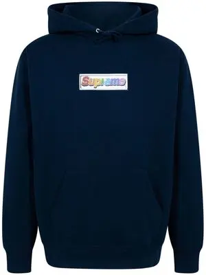 Supreme Bing Box Ogo Hoodie Blue