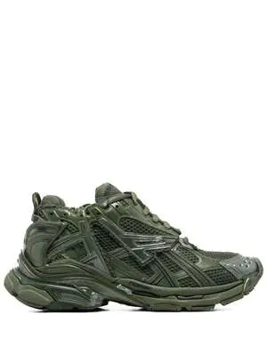 Balenciaga Runner Panelled Low-top Sneakers - Green