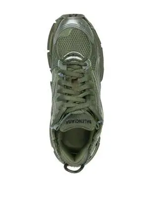 Balenciaga Runner Panelled Low-top Sneakers - Green