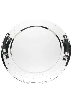ALESSI Side-handle Oval Tray - Silver
