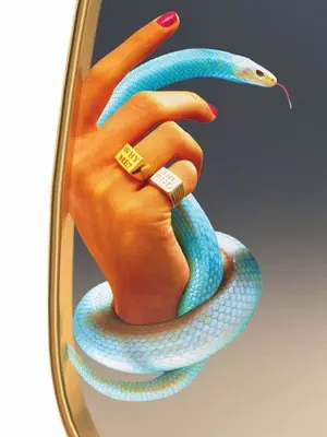 SELETTI X Toiletpaper Snakes Mirror