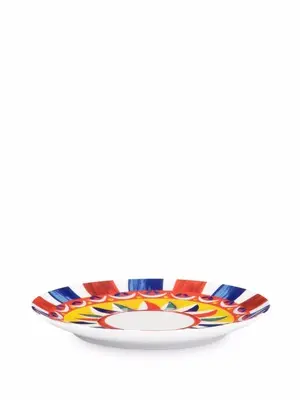Dolce & Gabbana Carretto-print Porcelain Bread Plates