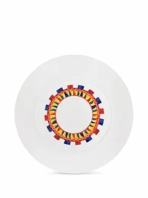 Dolce & Gabbana Carretto-print Porcelain Bread Plates