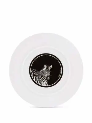 Dolce & Gabbana Zebra-print Porcelain Bread Plates