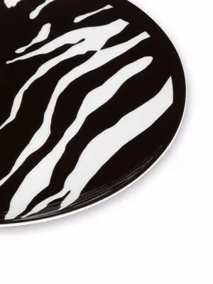 Dolce & Gabbana Zebra-print Porcelain Bread Plates