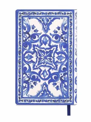 Dolce & Gabbana Small Mediterraneo-print Ruled Notebook