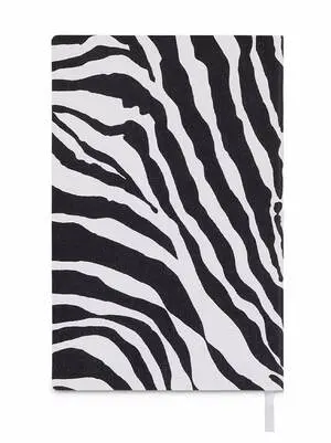 Dolce & Gabbana Small Zebra-print Leather Ruled Notebook