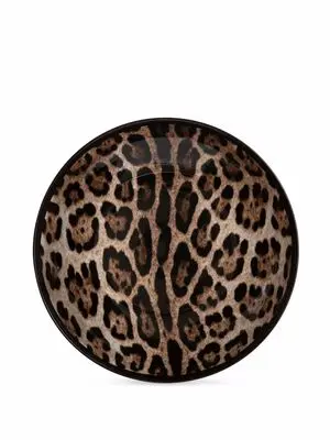 Dolce & Gabbana Leopard-print Porcelain Soup Plates