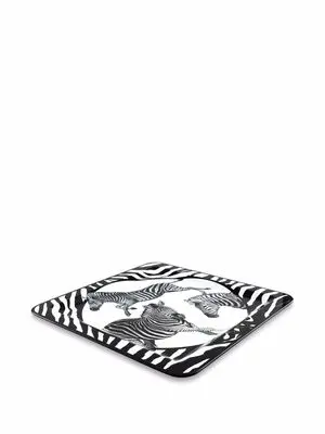 Dolce & Gabbana Zebra-print Wooden Large Tray