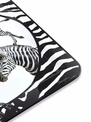 Dolce & Gabbana Zebra-print Wooden Large Tray