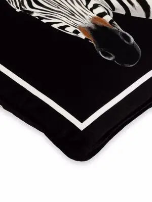 Dolce & Gabbana Small Zebra-print Velvet Cushion